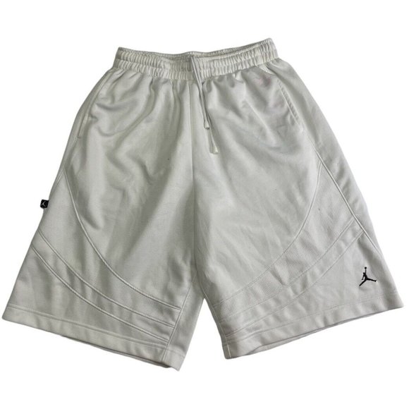 Jordan | Shorts | Nike Mens Air Jordan White Polyester Basketball ...